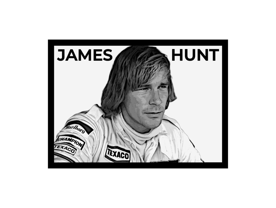 Formula 1 Sticker James Hunt Formula 1 Vinyl Sticker Waterproof Sticker ...