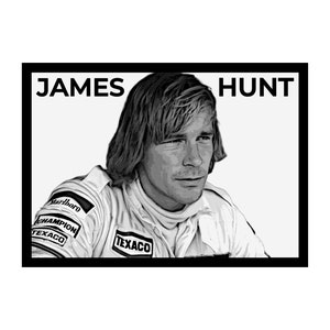 Formula 1 Sticker James Hunt Formula 1 Vinyl Sticker Waterproof Sticker ...