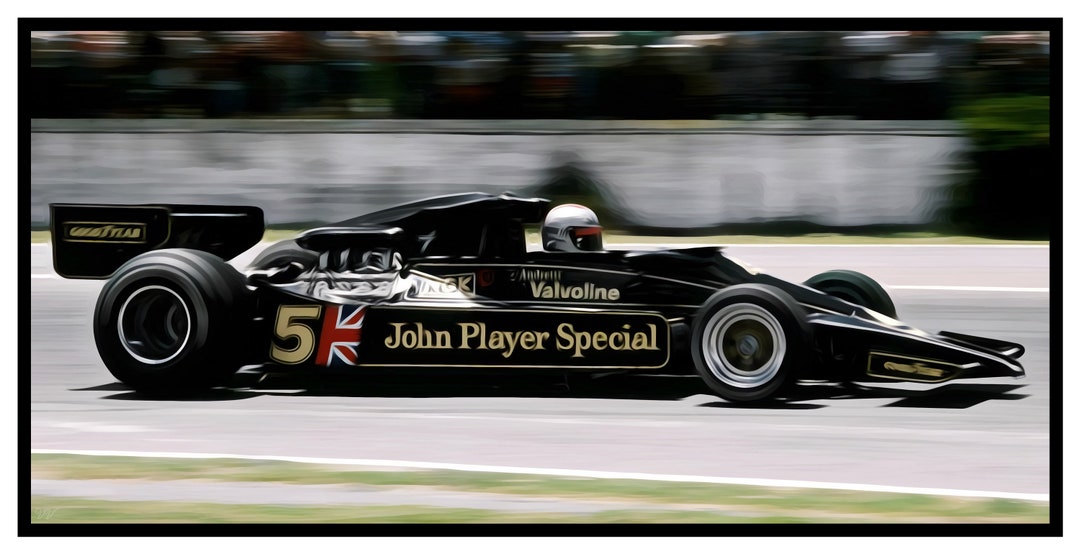 Formula 1 Sticker Mario Andretti Car Formula 1 Vinyl Sticker Waterproof ...