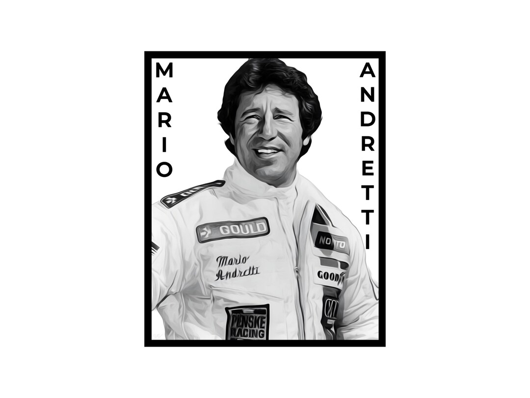 Formula 1 Sticker Mario Andretti Formula 1 Vinyl Sticker Waterproof ...