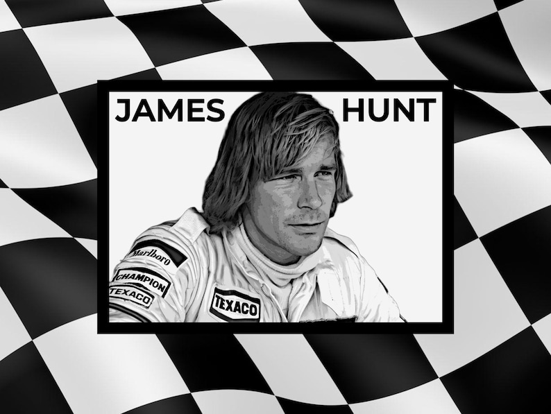 Formula 1 Sticker James Hunt Formula 1 Vinyl Sticker Waterproof Sticker ...