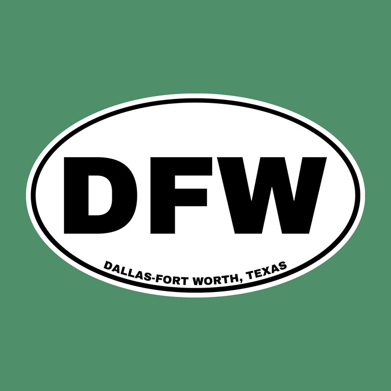 Dallas-fort Worth Sticker Dallas-fort Worth Dallas-fort Worth Texas ...