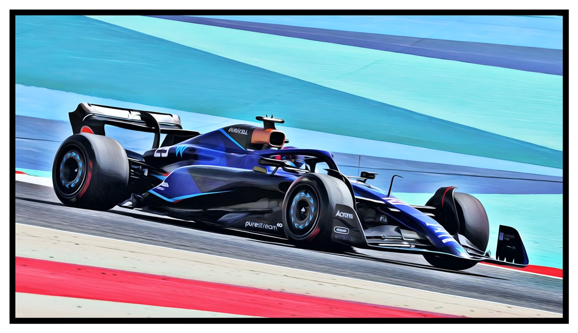 Formula 1 Sticker Alex Albon Car Formula 1 Vinyl Sticker Waterproof ...