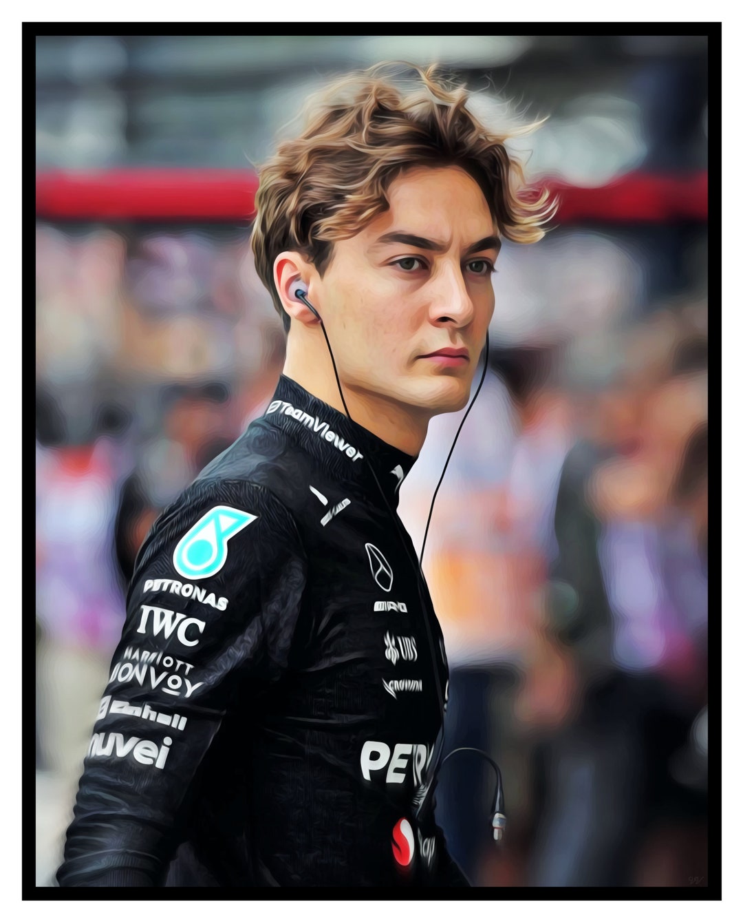 Formula 1 Sticker George Russell Formula 1 Vinyl Sticker Waterproof ...