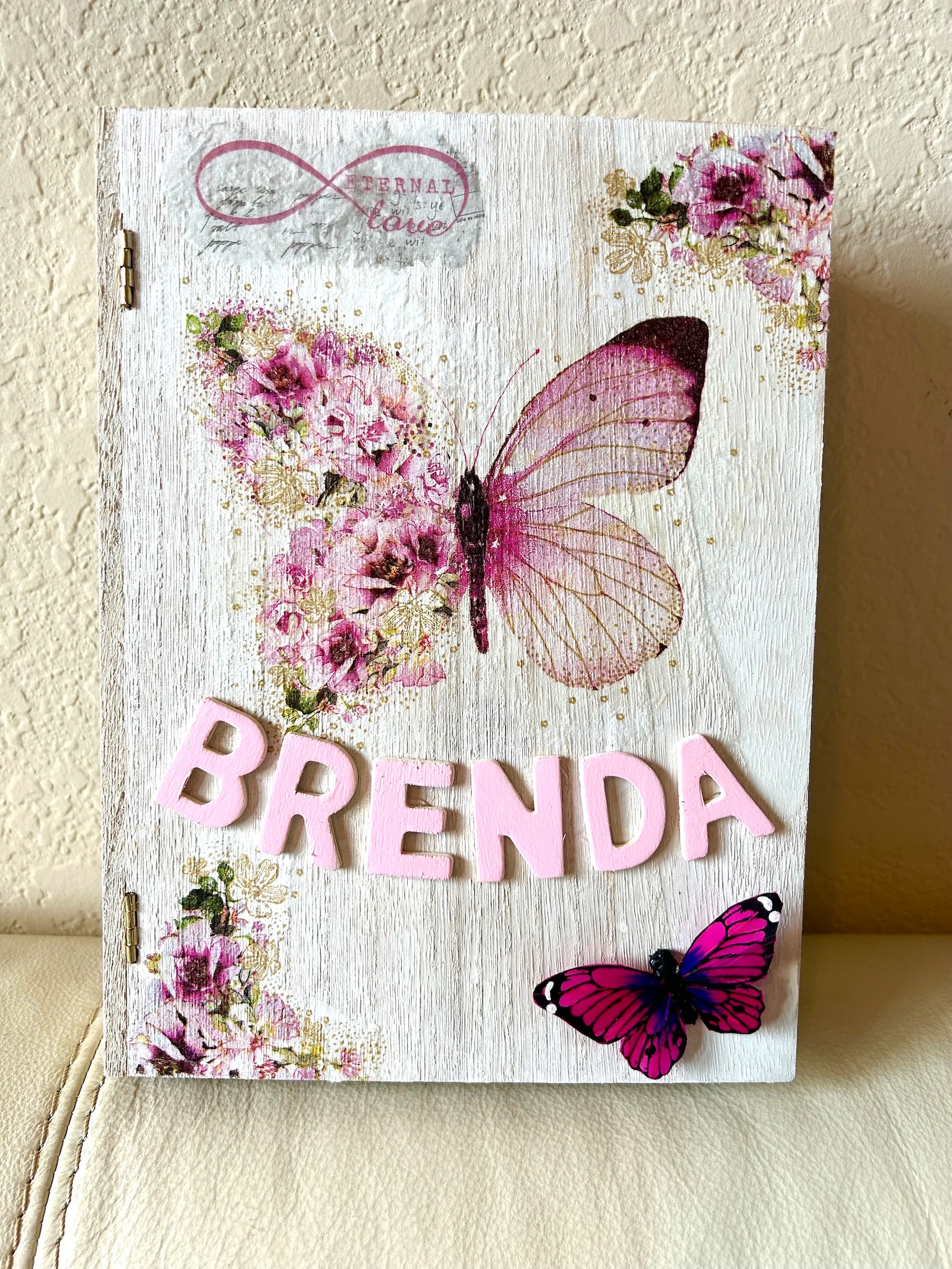 Custom Name Wood Book Box Personalized Gift Box Handmade Gift for Her ...