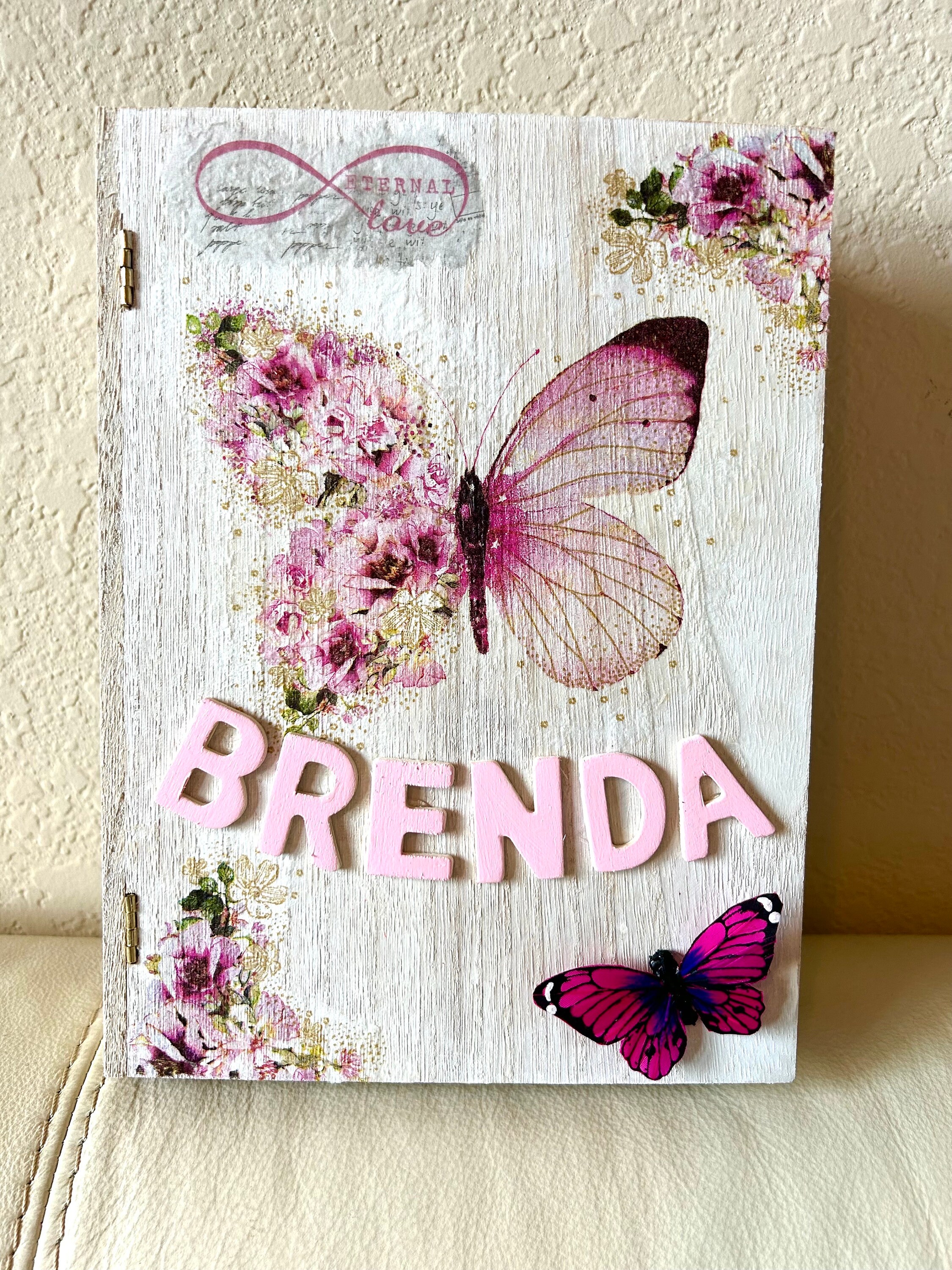 Custom Name Wood Book Box | Personalized Gift Box | Handmade Gift for ...