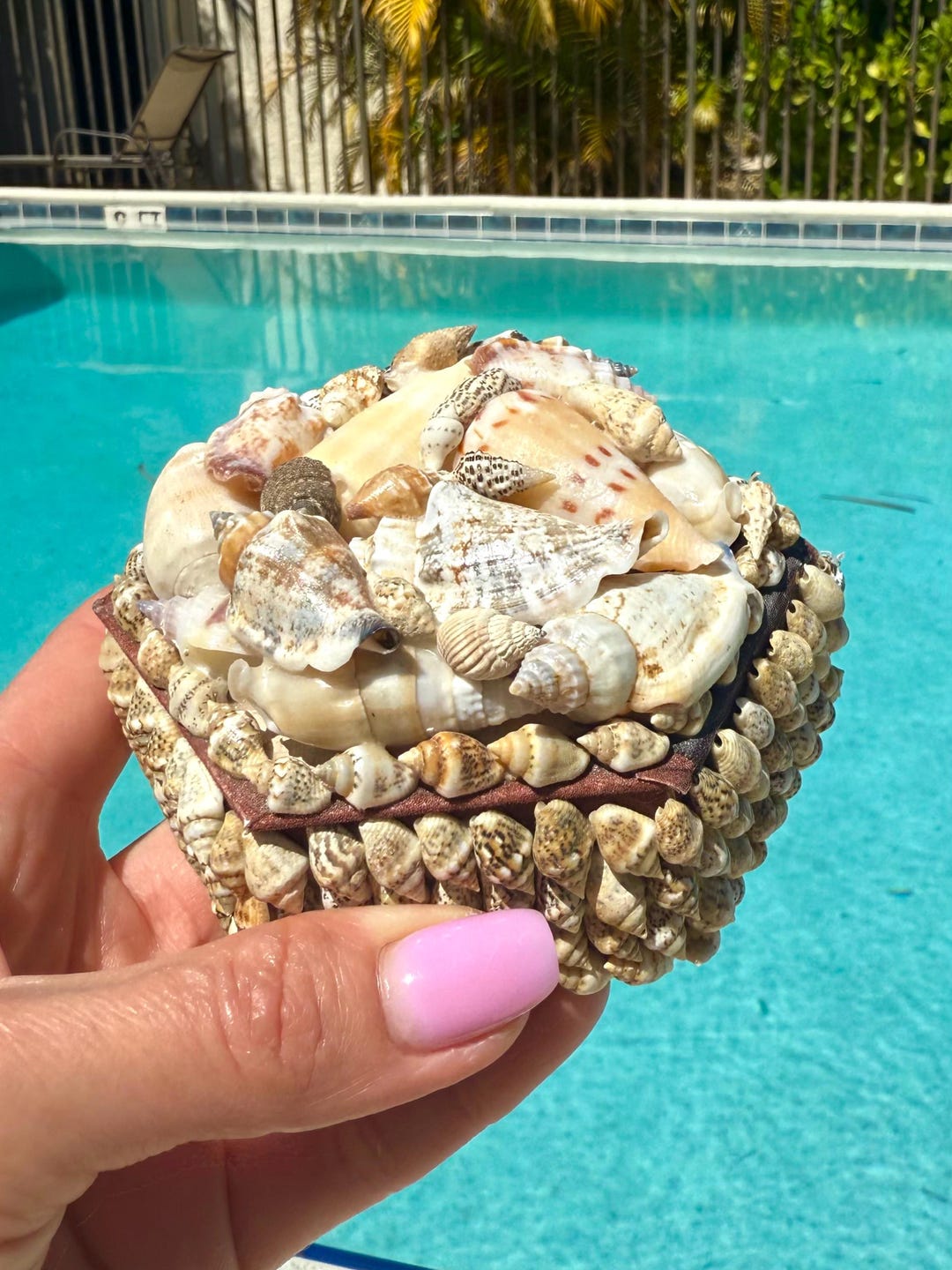 Shell Jewelry Box 3.5" | Seashell Box for Jewelry | Handmade Gift Box ...