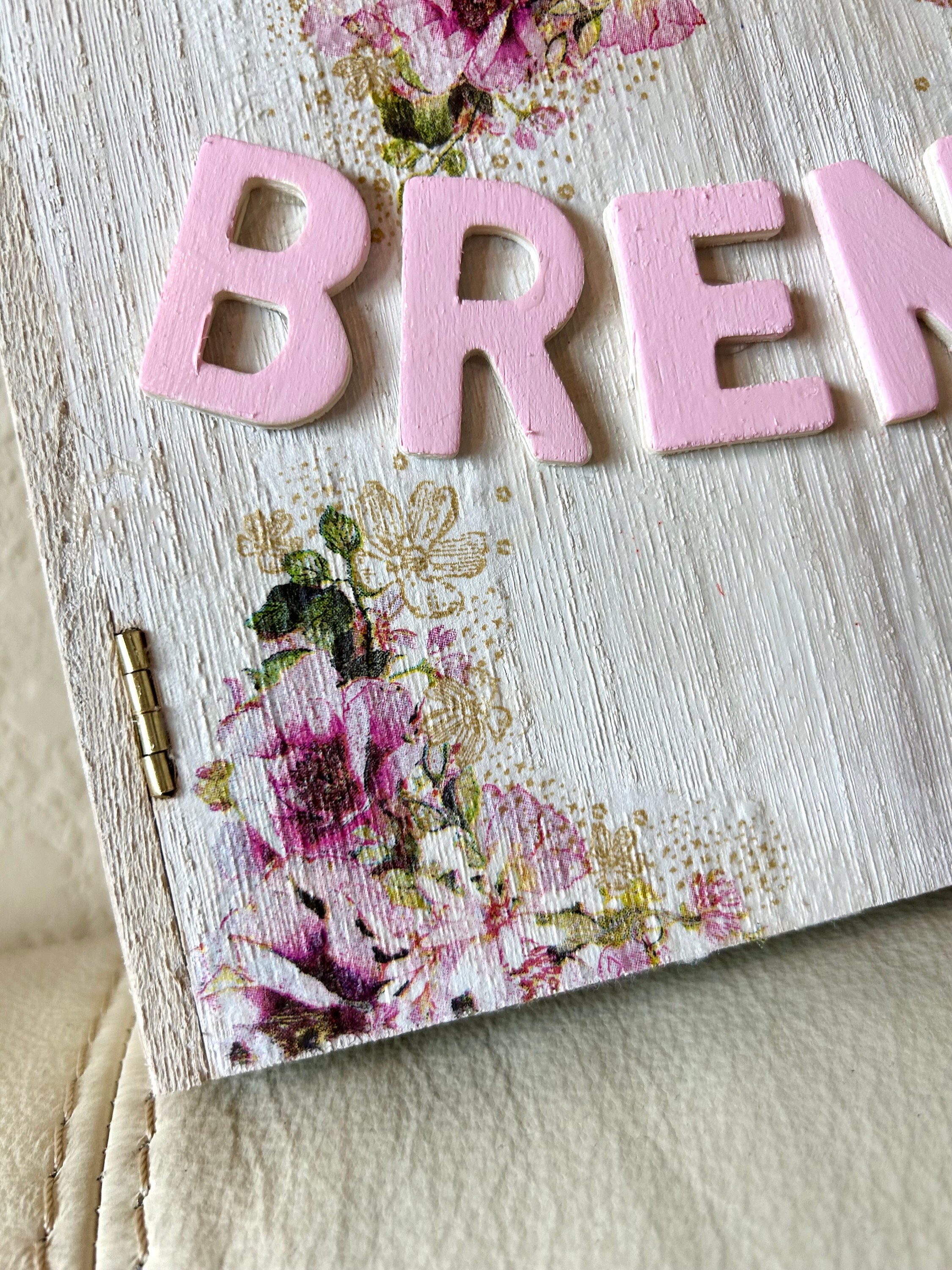 Custom Name Wood Book Box Personalized Gift Box Handmade Gift for Her ...