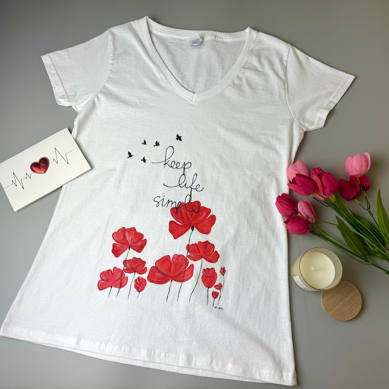 Hand Painted T Shirt - Etsy
