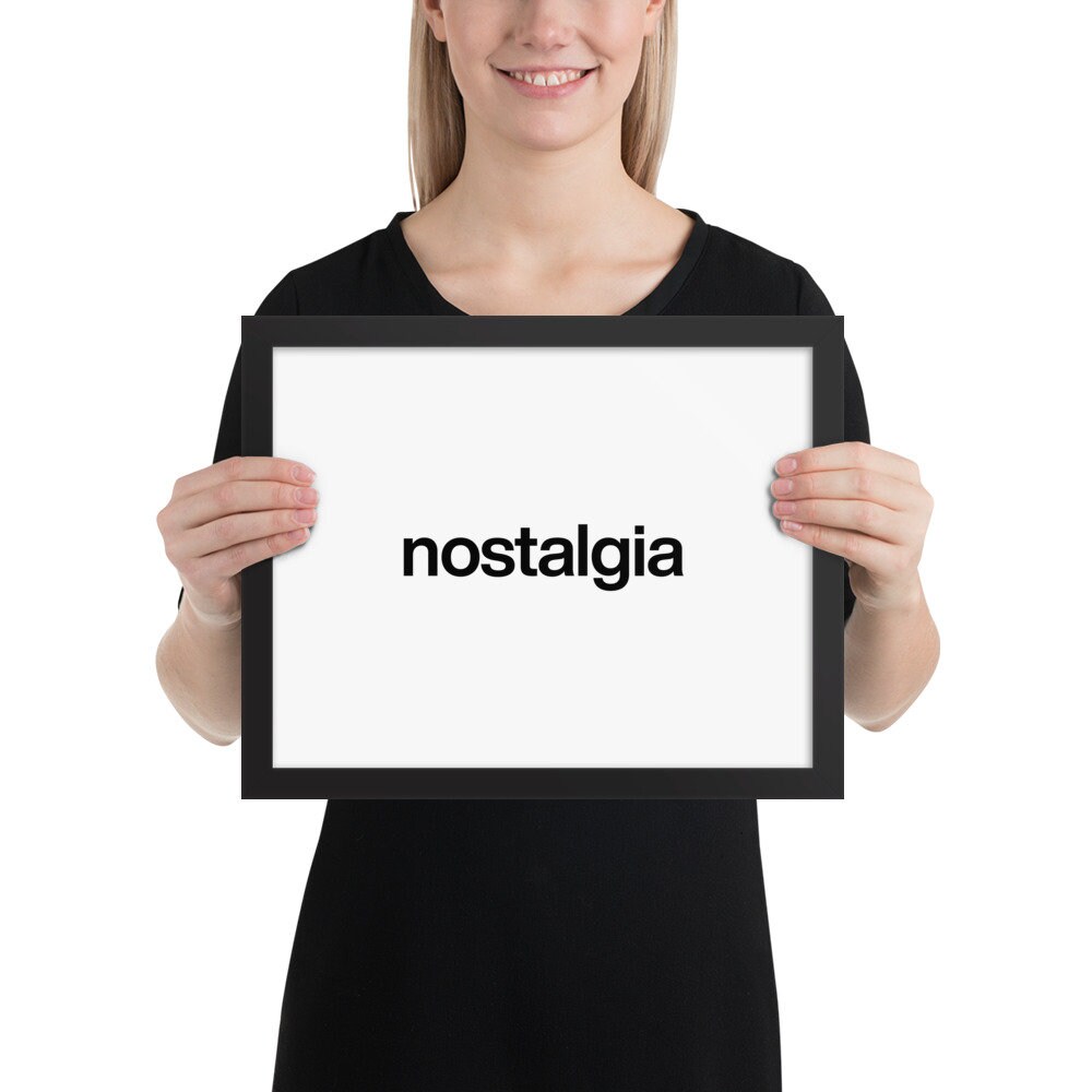 Nostalgia - Framed Poster - Etsy