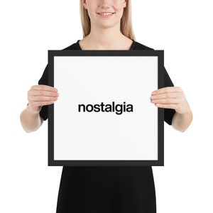 Nostalgia - Framed Poster - Etsy