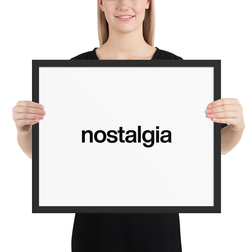 Nostalgia - Framed Poster - Etsy