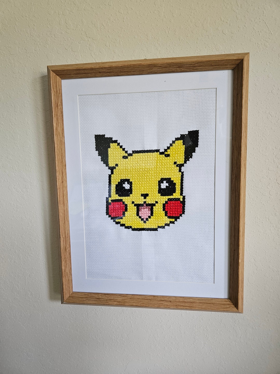 Pikachu Pixel Art Handmade. Cross Stich With DMC Thread - Etsy