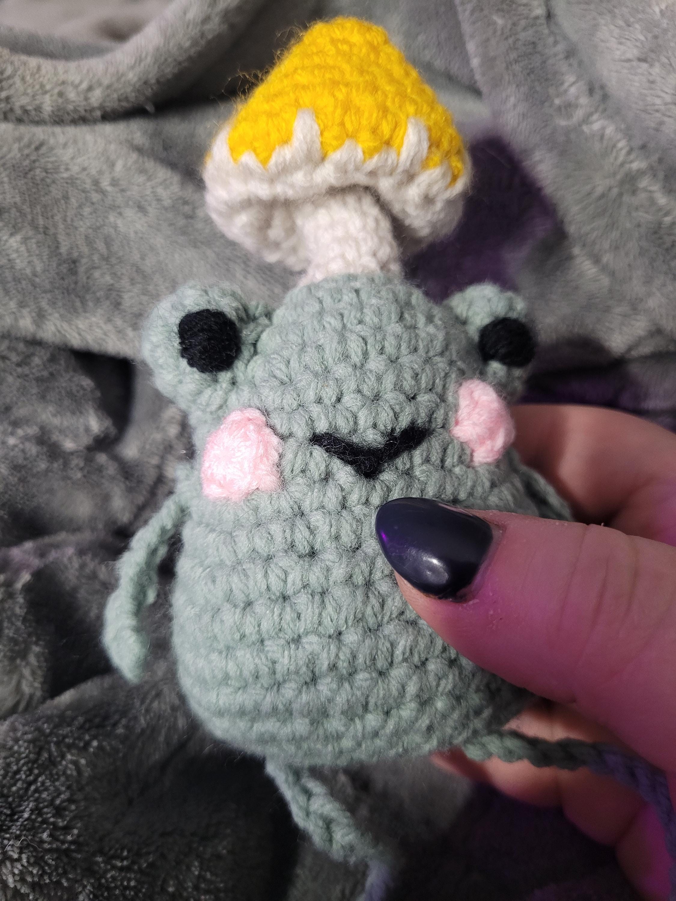 Toots the Mushroom Frog Crochet Pattern - Etsy