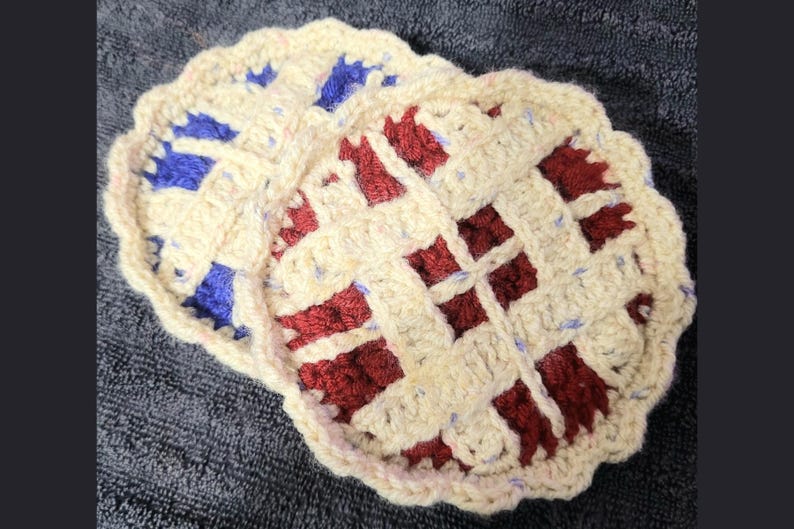 Thick Crochet Pie Coasters Pattern, Easy Crochet Pattterns - Etsy