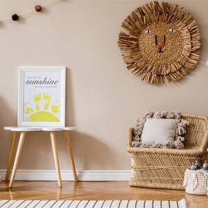 You Are My Sunshine | Baby Footprint Art, Handprint, Printable, Digital ...