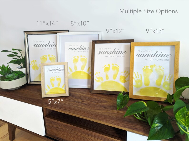 You Are My Sunshine | Baby Footprint Art, Handprint, Printable, Digital ...