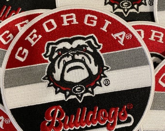UGA Bulldogs Sic em Iron on Patch Football Patch Dawgs Georgia - Etsy