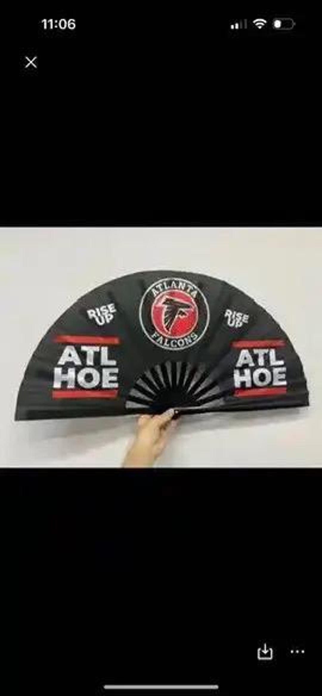 Atlanta Falcons Clack Fan - Etsy