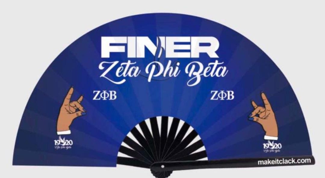 Zeta Phi Beta Clack Fan - Etsy