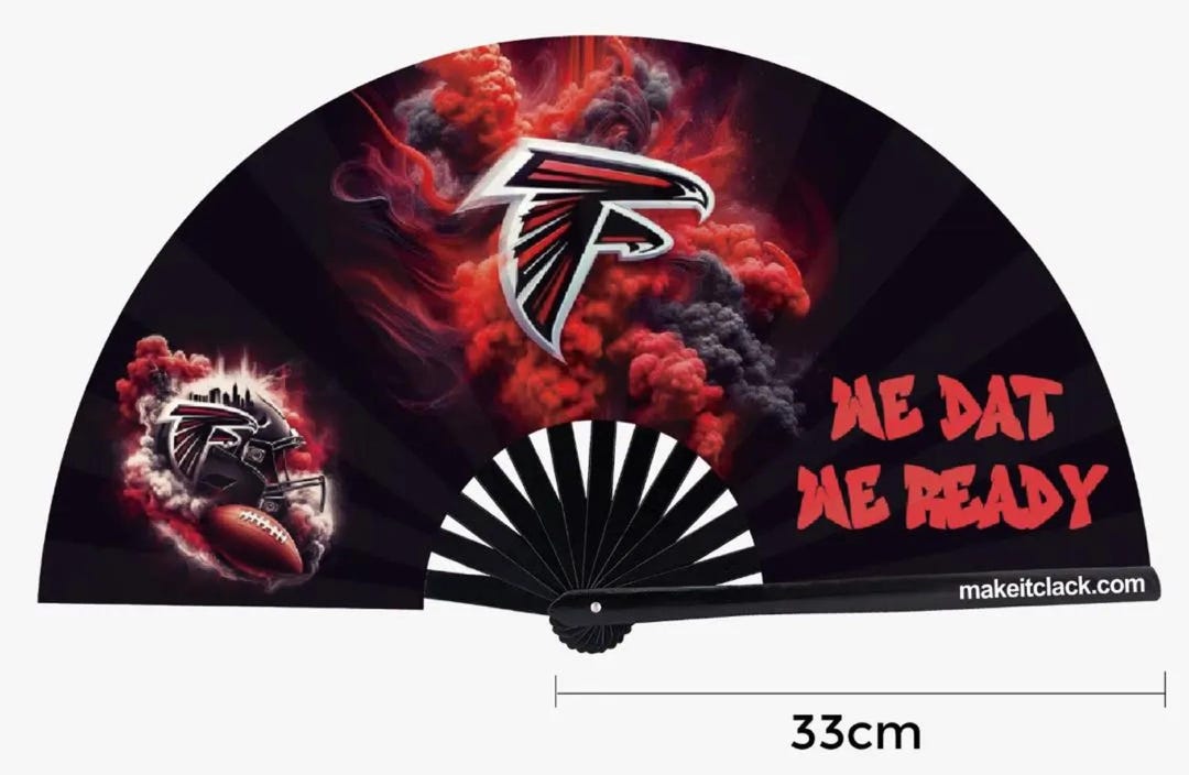 Atlanta Falcons Clack Fan - Etsy