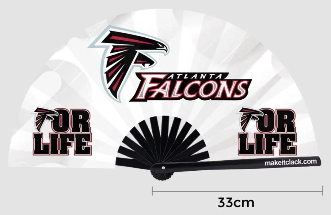 Atlanta Falcons Double Sided Clack Fan - Etsy
