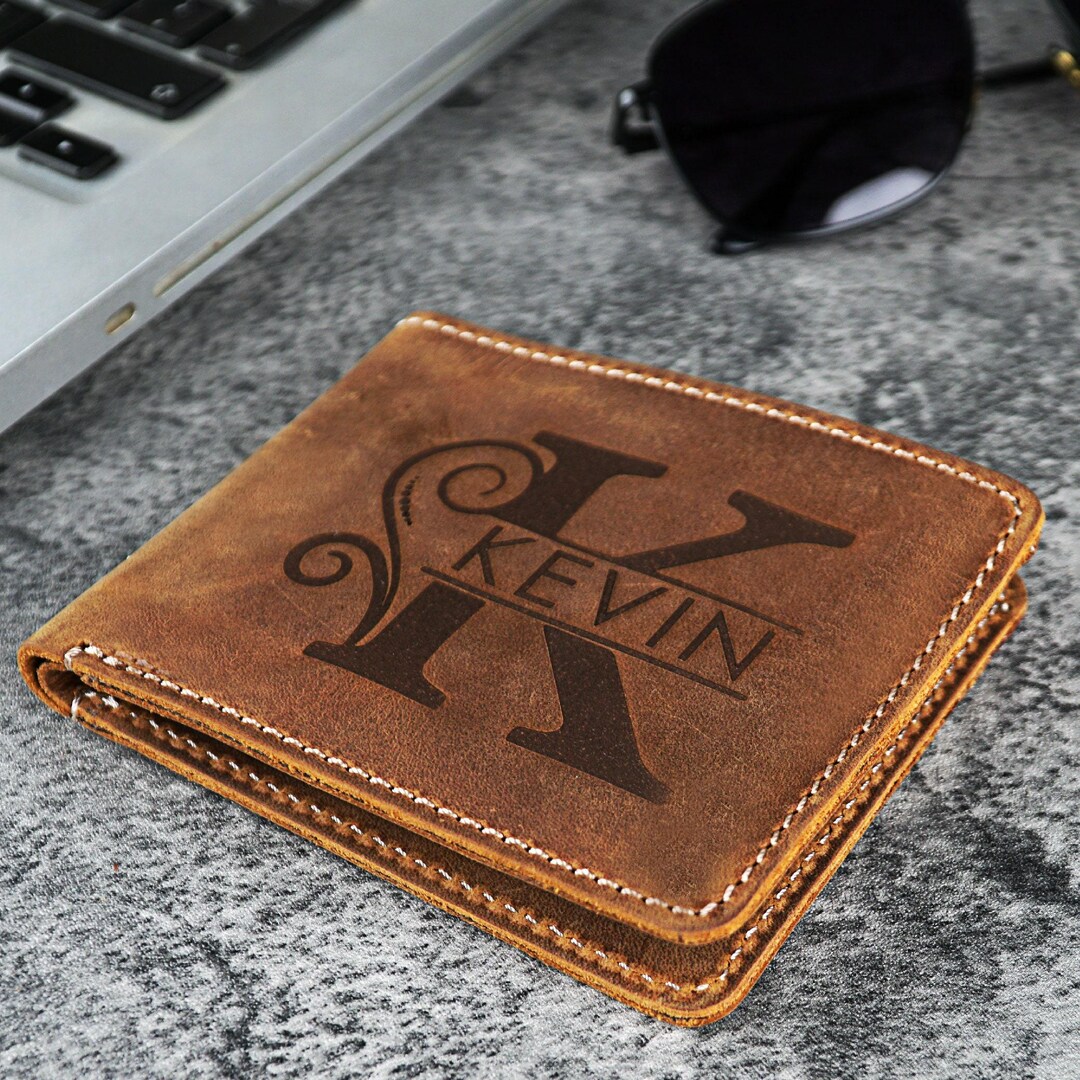Custom Engraved Mens Slim Wallet, Christmas Gift Wallets, Engraved ...