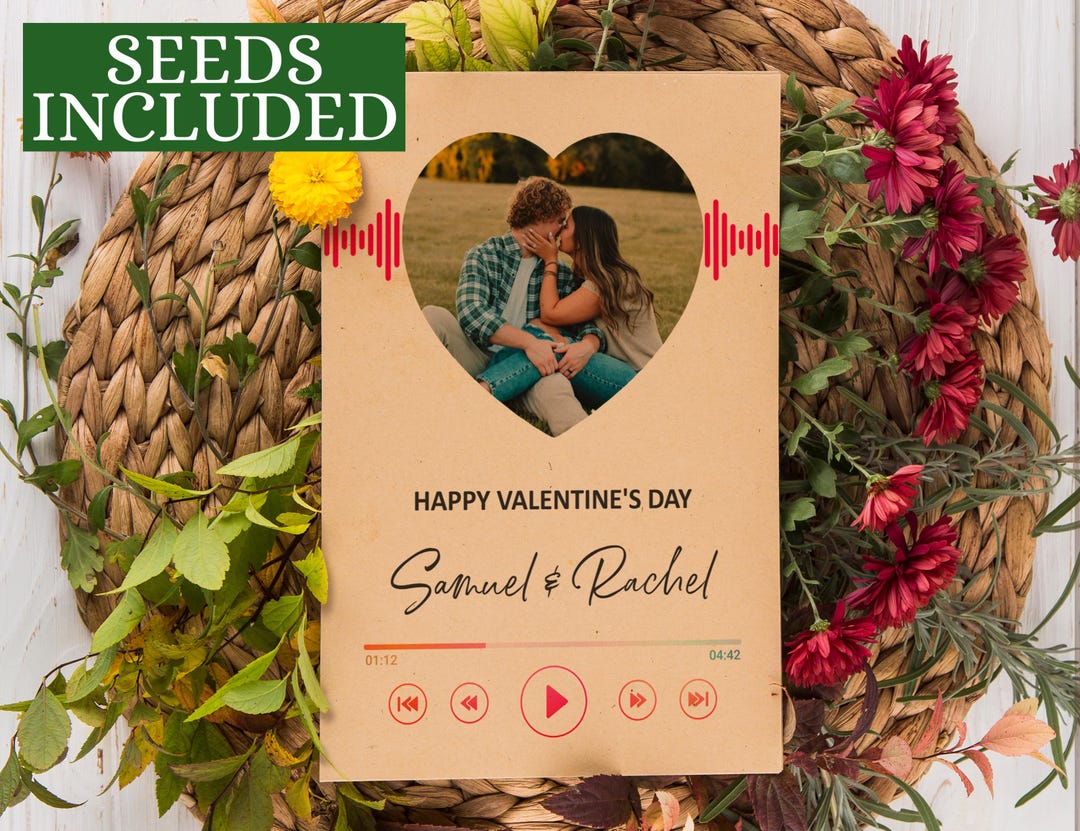 Personalized Valentines Wildflower Seed Packets, Valentines Seed ...