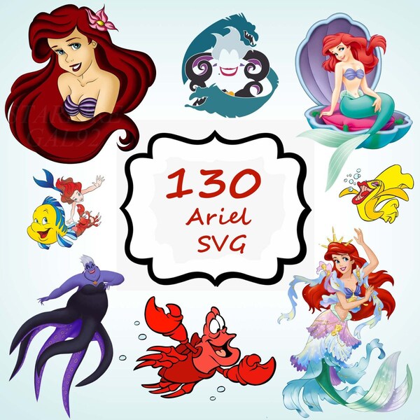 Ariel Svg - Etsy