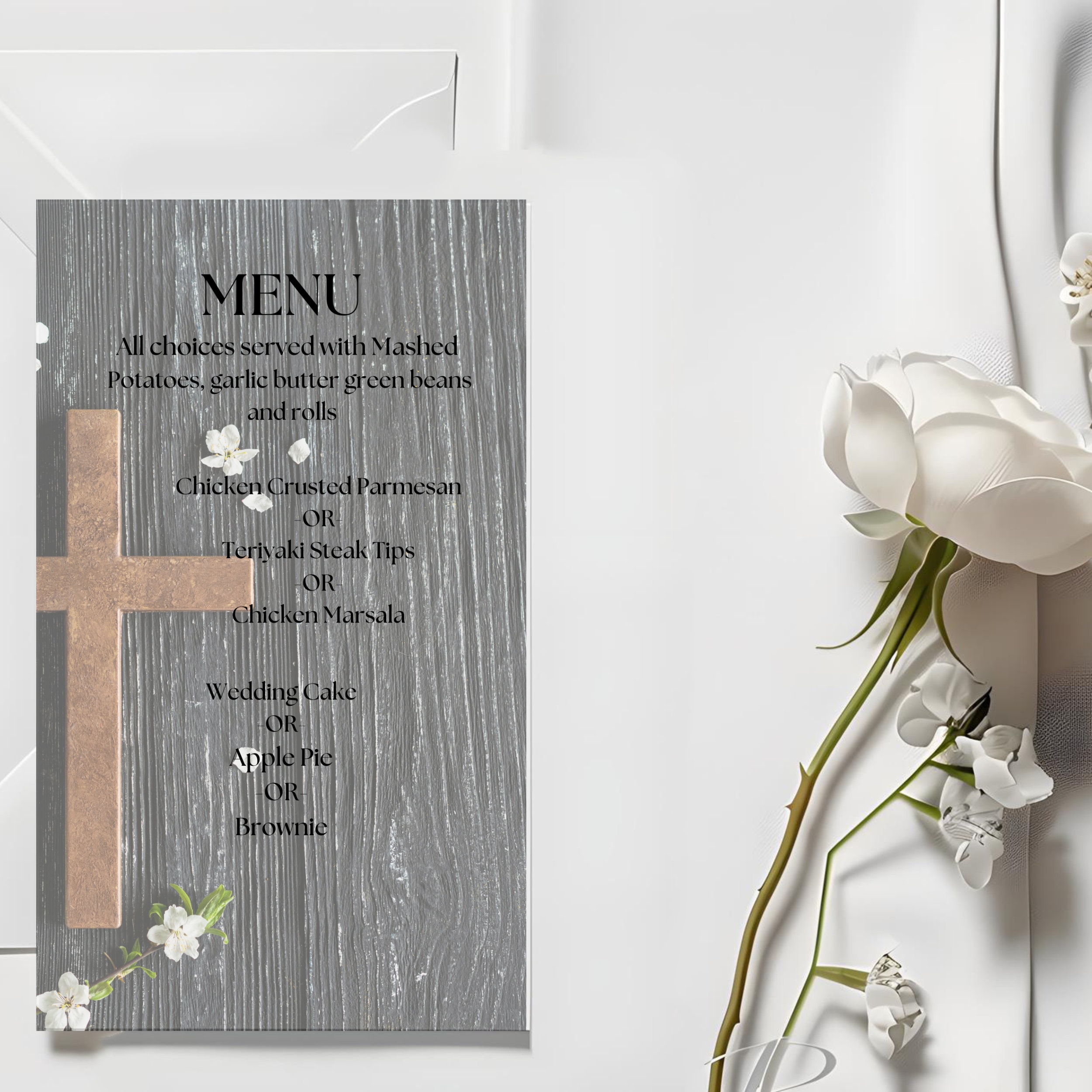 Religious Christian Wedding Invitation Bundle - Customizable 7-piece ...