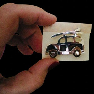Far Fetched Vintage Woodie Car Pin - Etsy