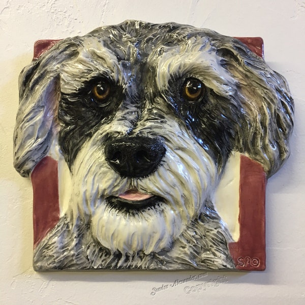Dog Ceramic Tile - Etsy