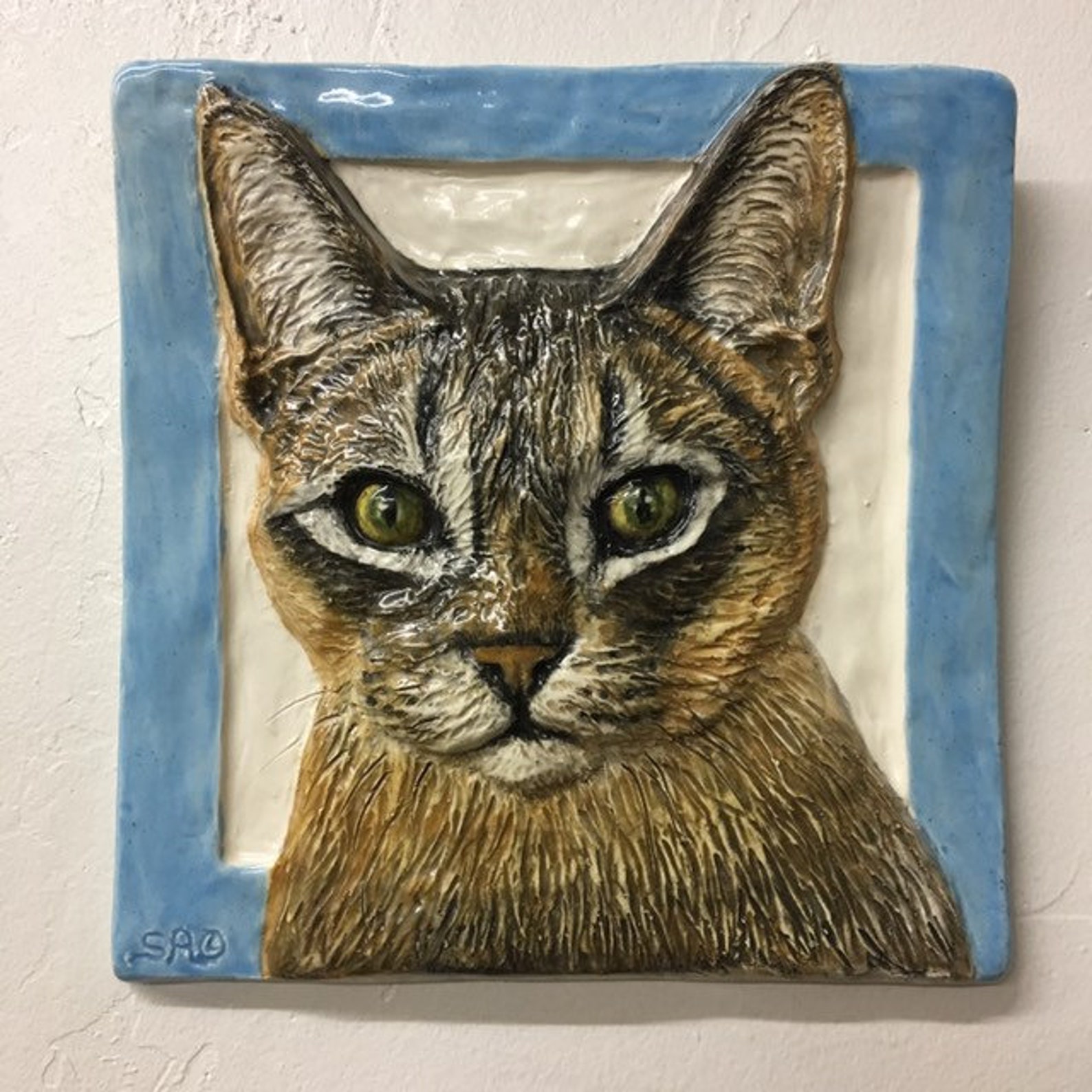Shorthair Cat Tile CERAMIC Pet Portrait Sculpture 3d Animal - Etsy Canada