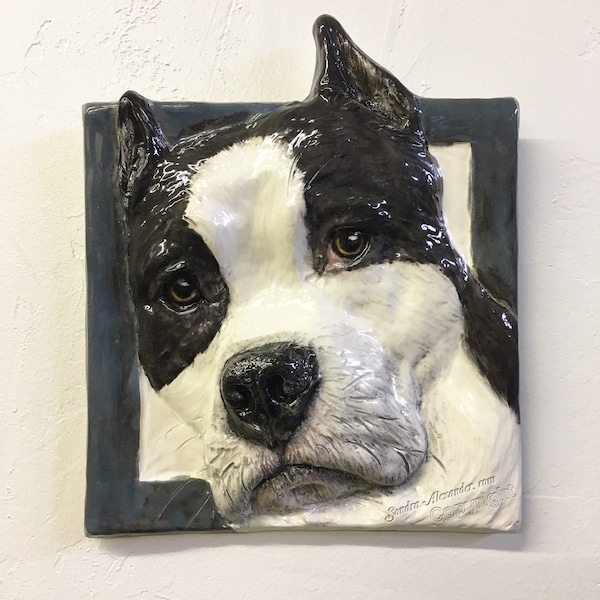 Pit Bull Sculpture - Etsy