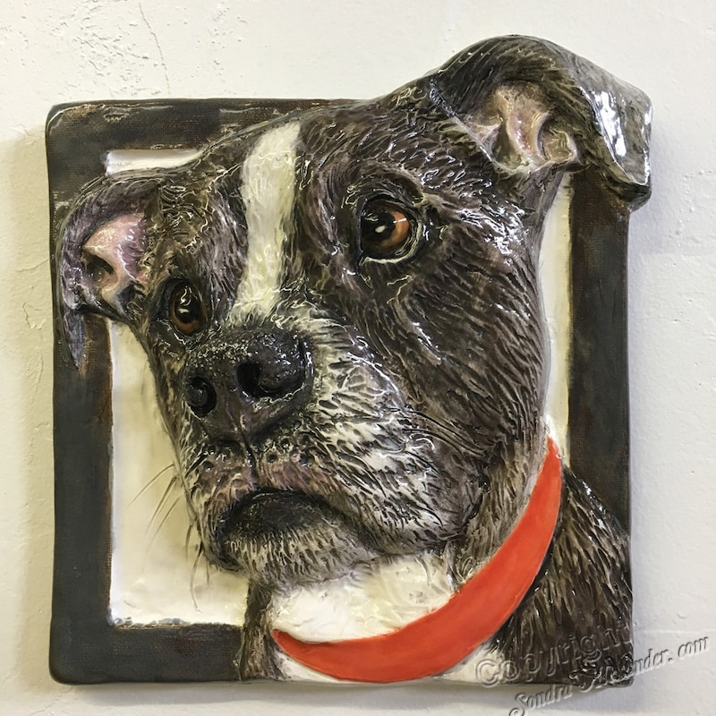 Pit Bull Sculpture - Etsy