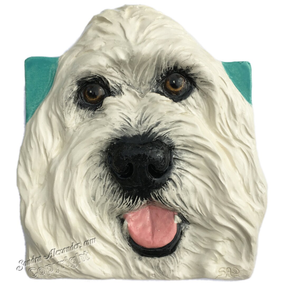 Labradoodle Puppy Dog CERAMIC Portrait Sculpture 3D Dog Art - Etsy