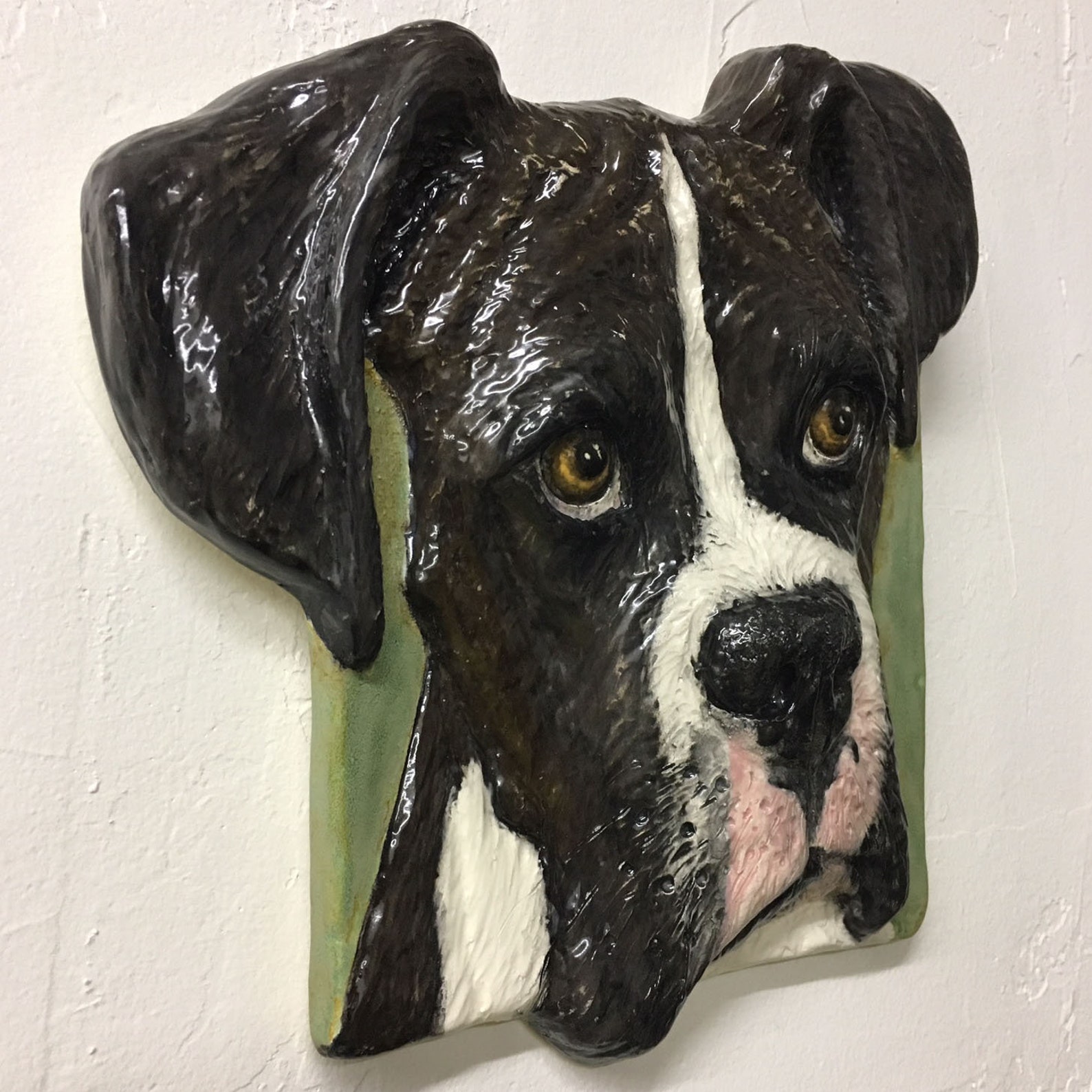Boxer Puppy Dog CERAMIC Pet Portrait Sculpture 3D Animal Art - Etsy ...
