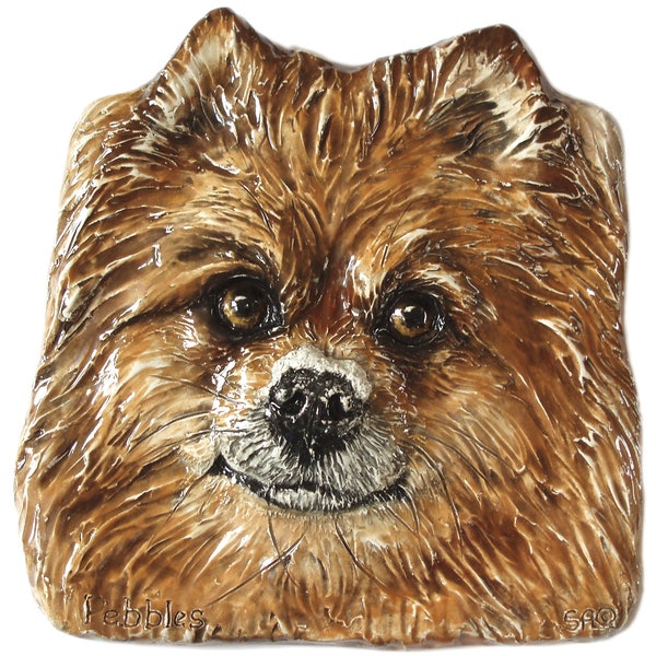 Ceramic 3d Dog Tile - Etsy