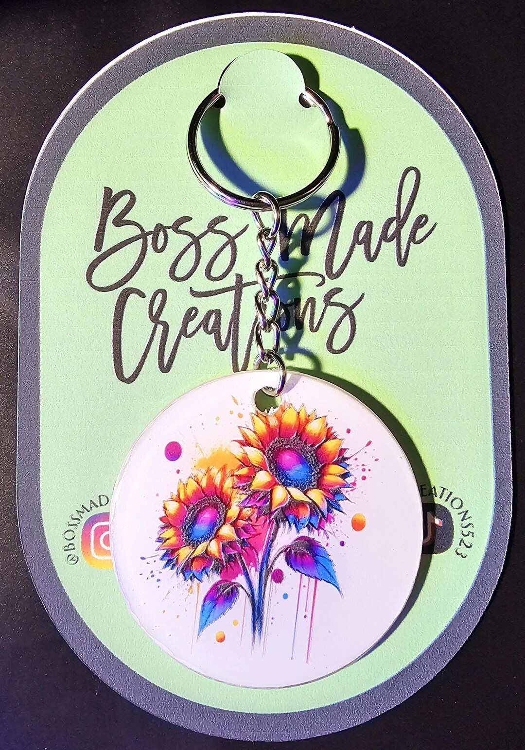 Custom Acrylic 2-inch Keychain, Personalized Photo, Acrylic Round ...