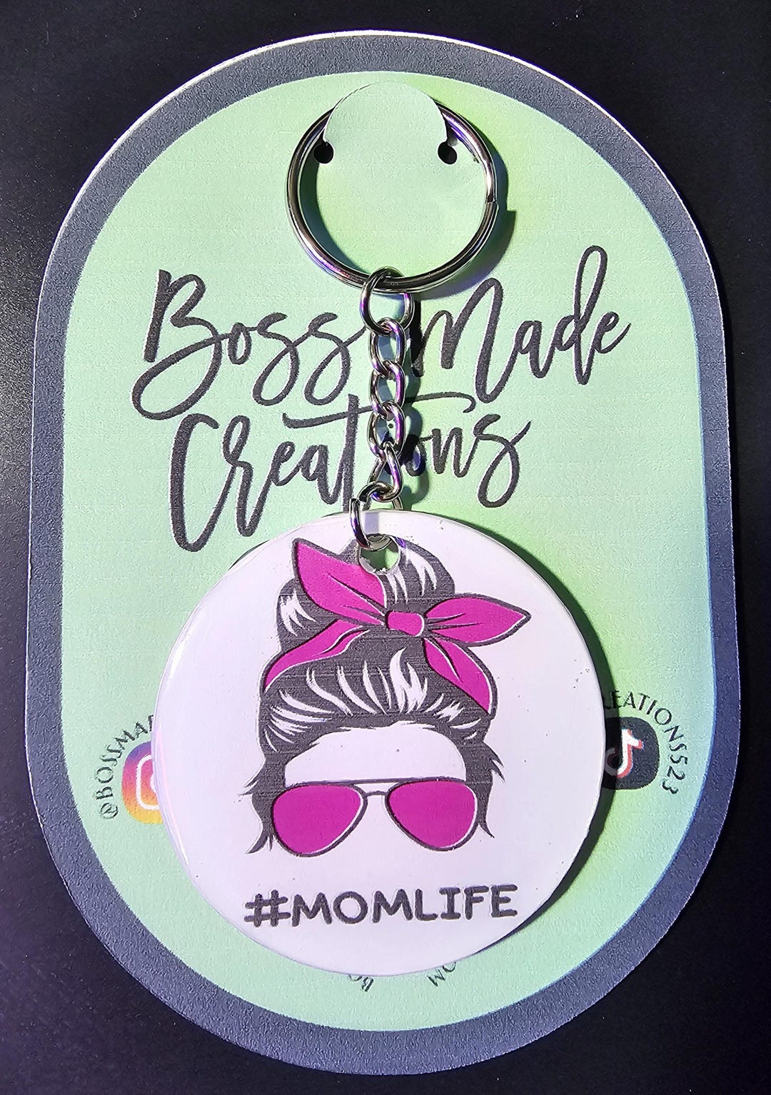 Custom Acrylic 2-inch Keychain, Personalized Photo, Acrylic Round ...