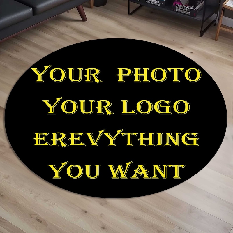 Custom Round Rug - Etsy