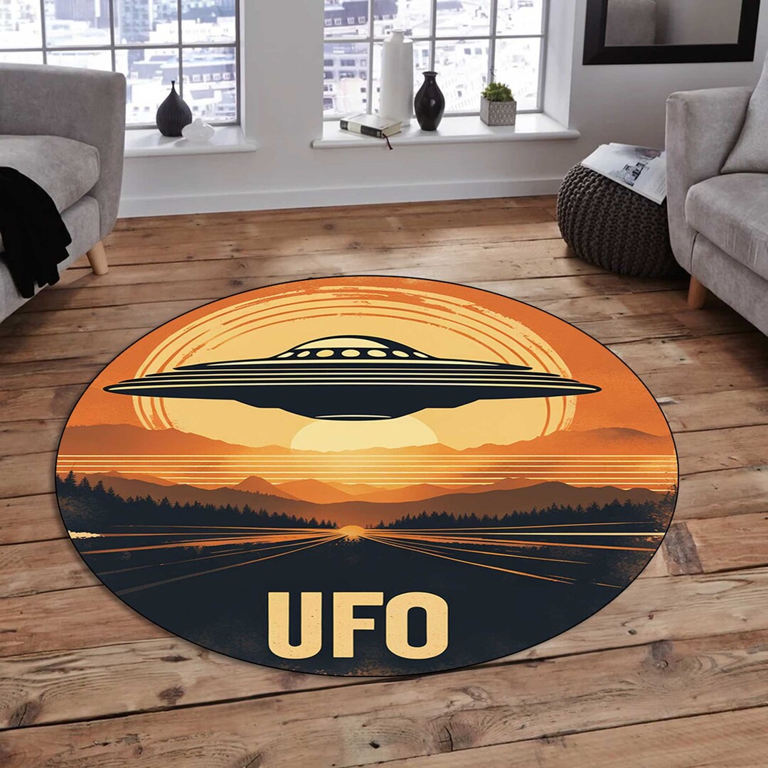 Realistic UFO Carpet,sci-fi Rug,skulls Design,rug,pirate Rug,non Slip ...