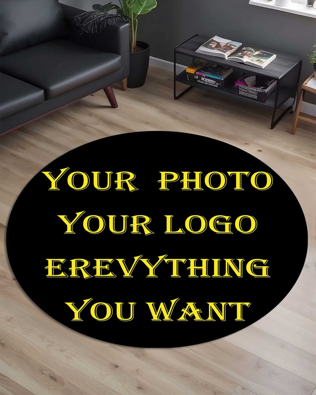 Custom Round Rugs,personalized Rug,custom Photo Rug,personalized Decor ...