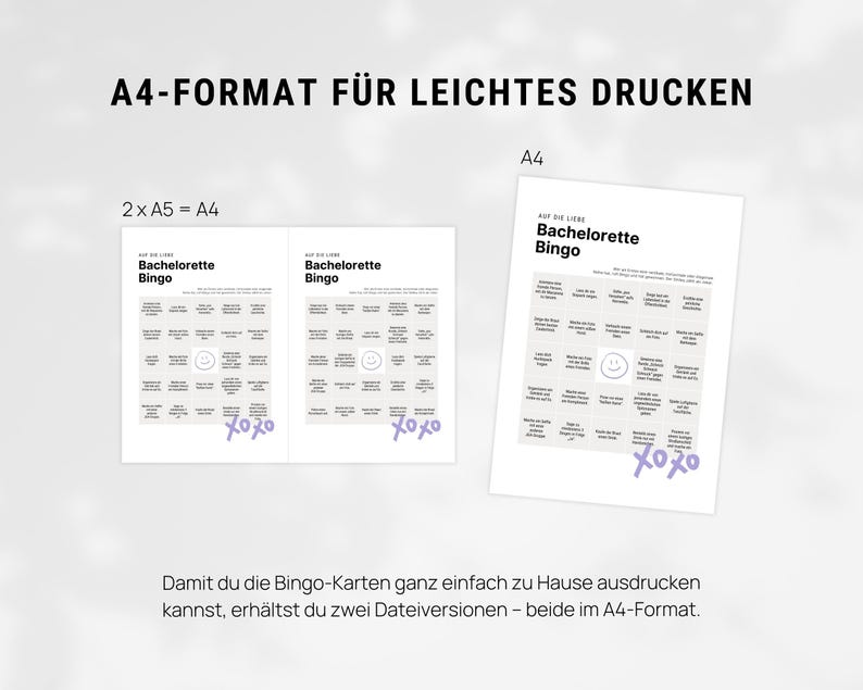 JGA Bingo Zum Ausdrucken - Personalisierbare Canva Vorlage Für Den ...