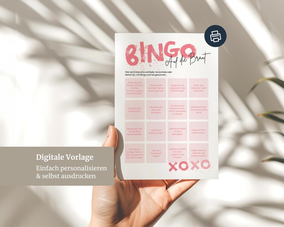 JGA Bingo to Print Customizable Canva Template for the Perfect Hen ...