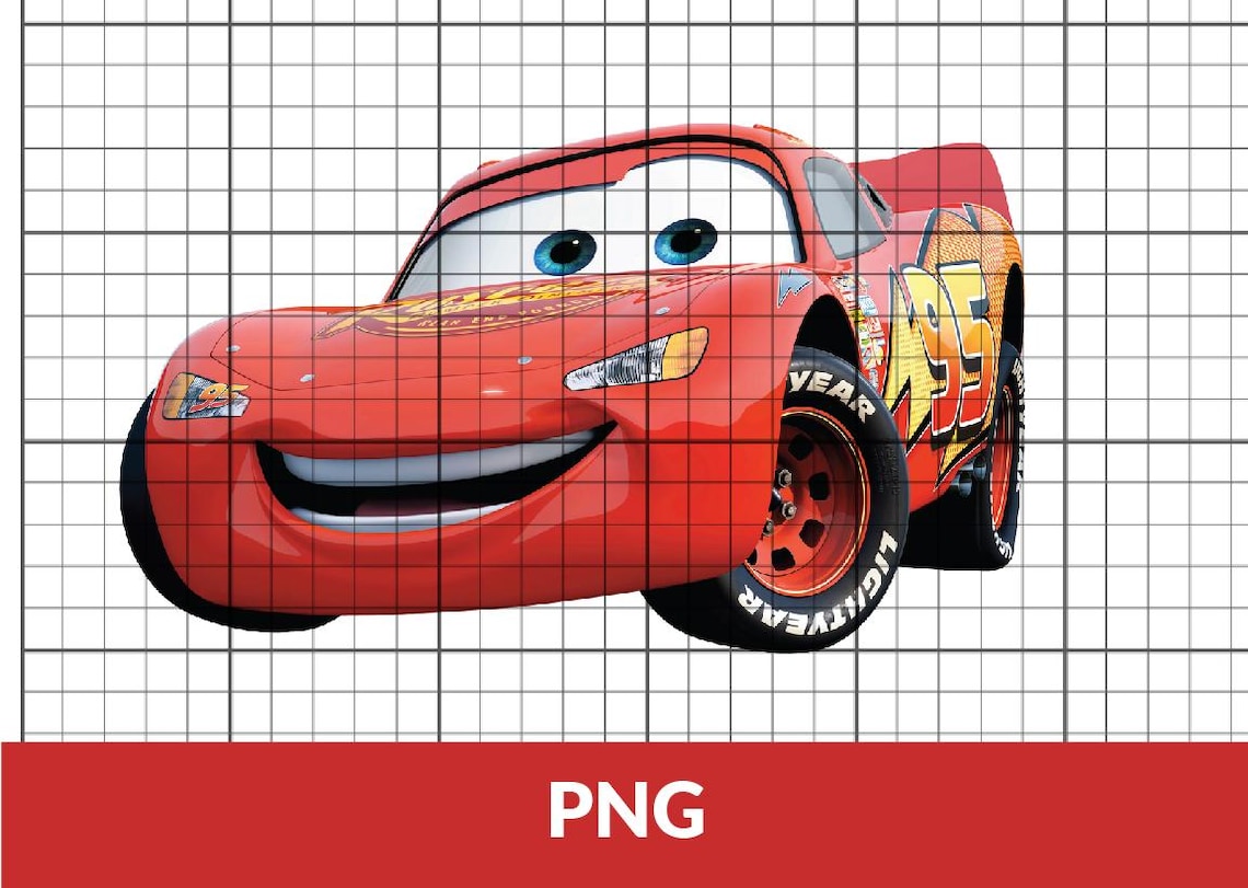 Cars Lightning Mcqueen PNG 2 - Digital Download - Etsy