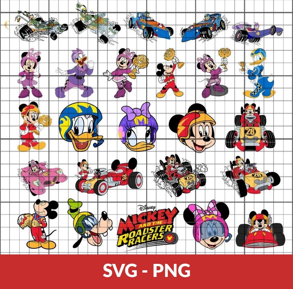 Friends Roadster Racers Svg, 25 Designs Easy to Use, Cartoon Characters ...
