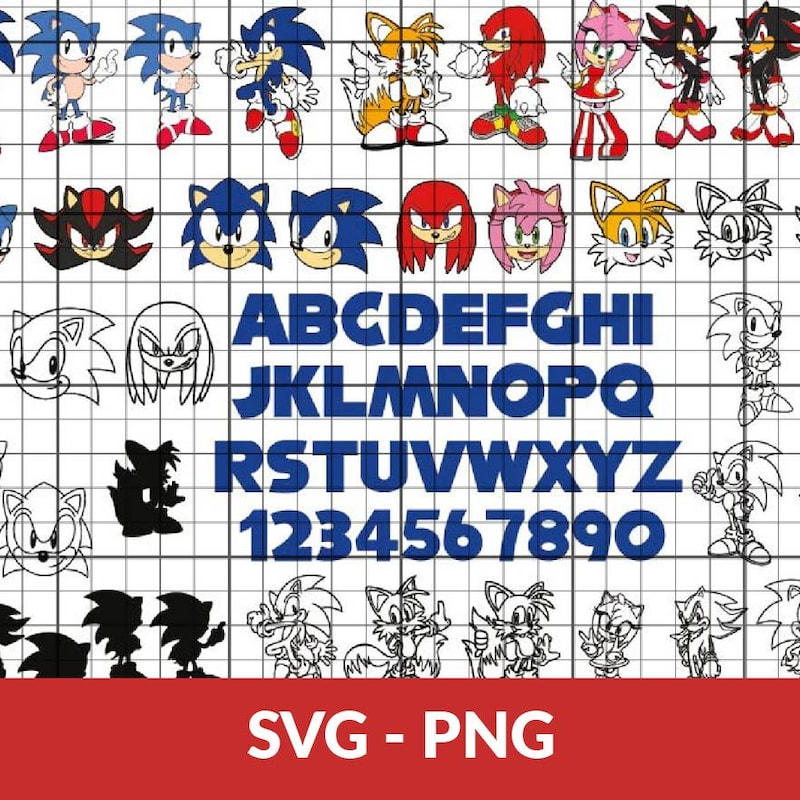 Sonic the Hedgehog Svg - Etsy
