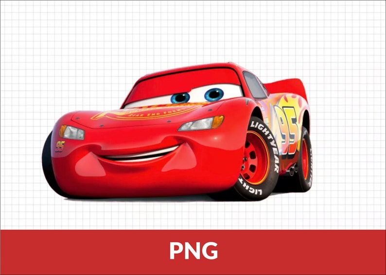 Coches Rayo McQueen PNG Descarga digital - Etsy México
