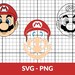 Mario SVG for Cricut, Super Mario SVG Cut File, Super Mario PNG, Luigi ...